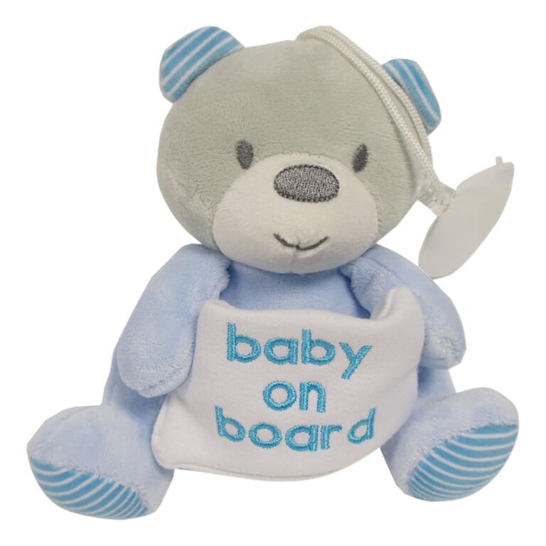 Nursery Time Baby On Board Teddy Bear Babyeze